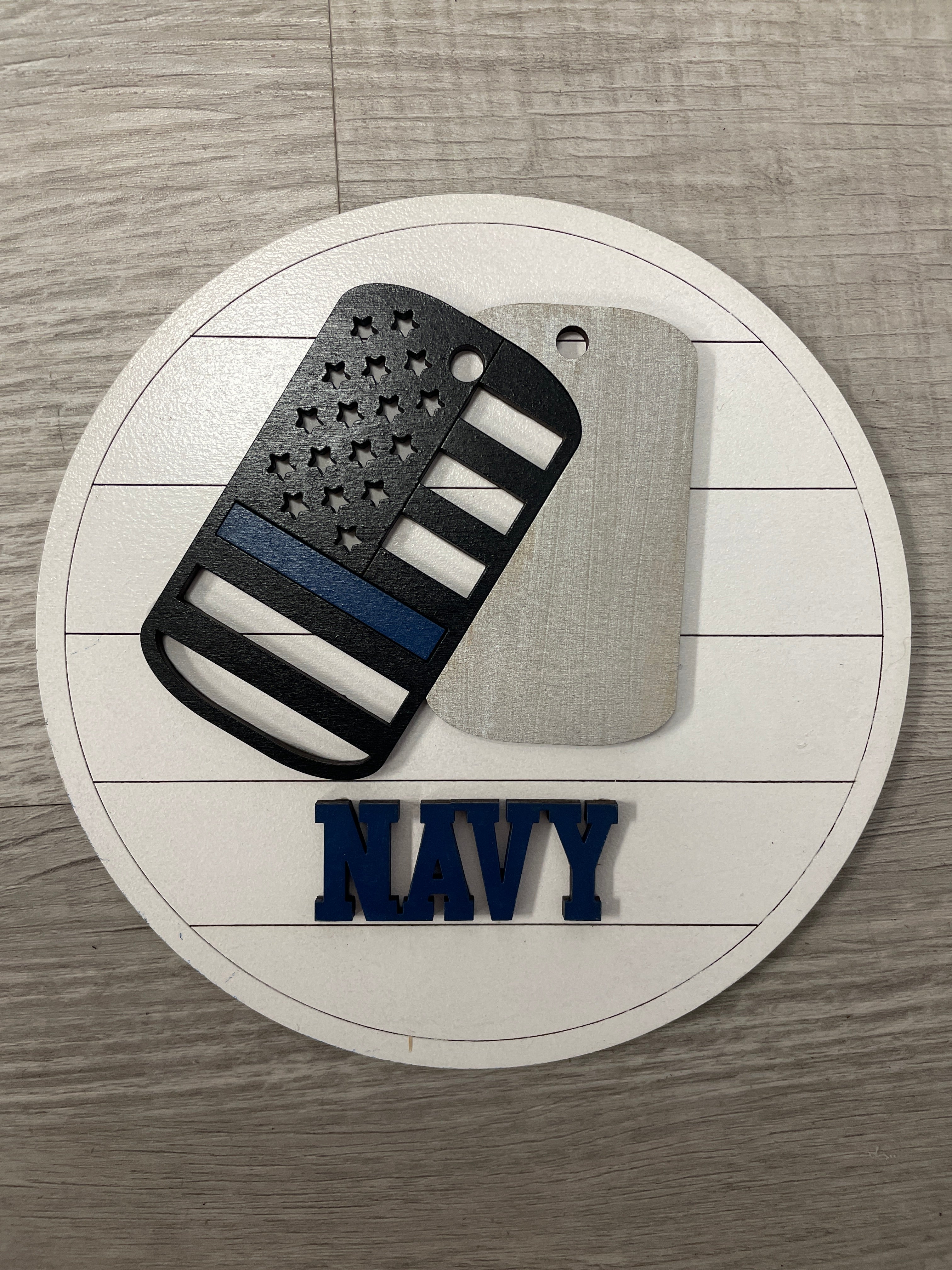 Navy round interchangeable insert – the wildflower highland