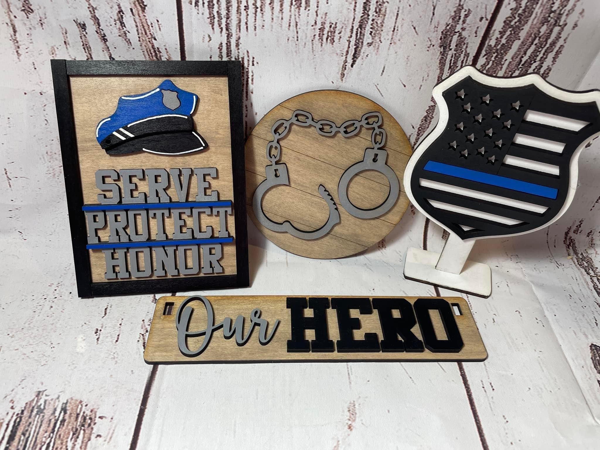 Our hero- Police wagon/shelf set – the wildflower highland